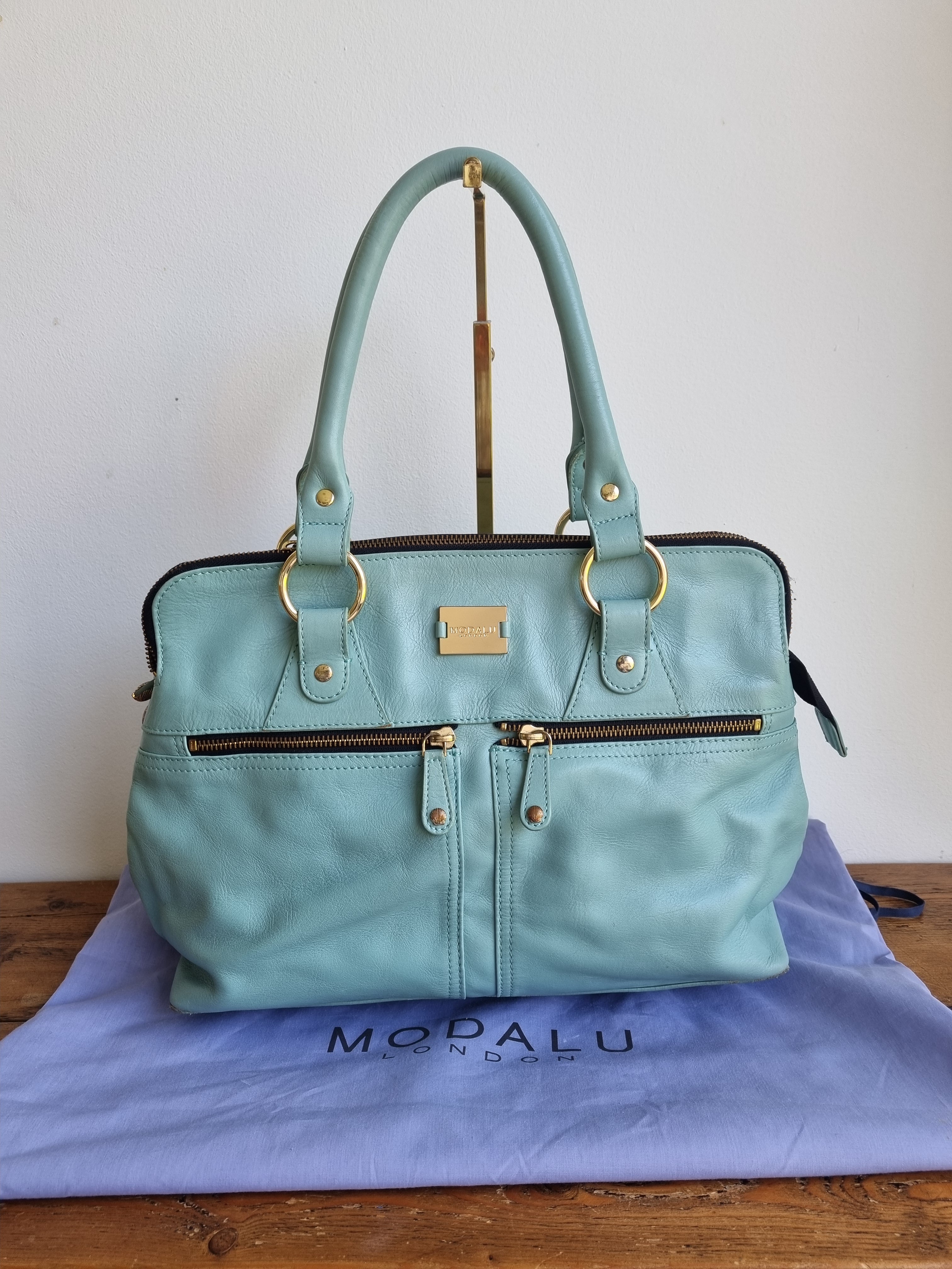 Modalu Mint Leather Bag RRP £229 – Modern Vintage